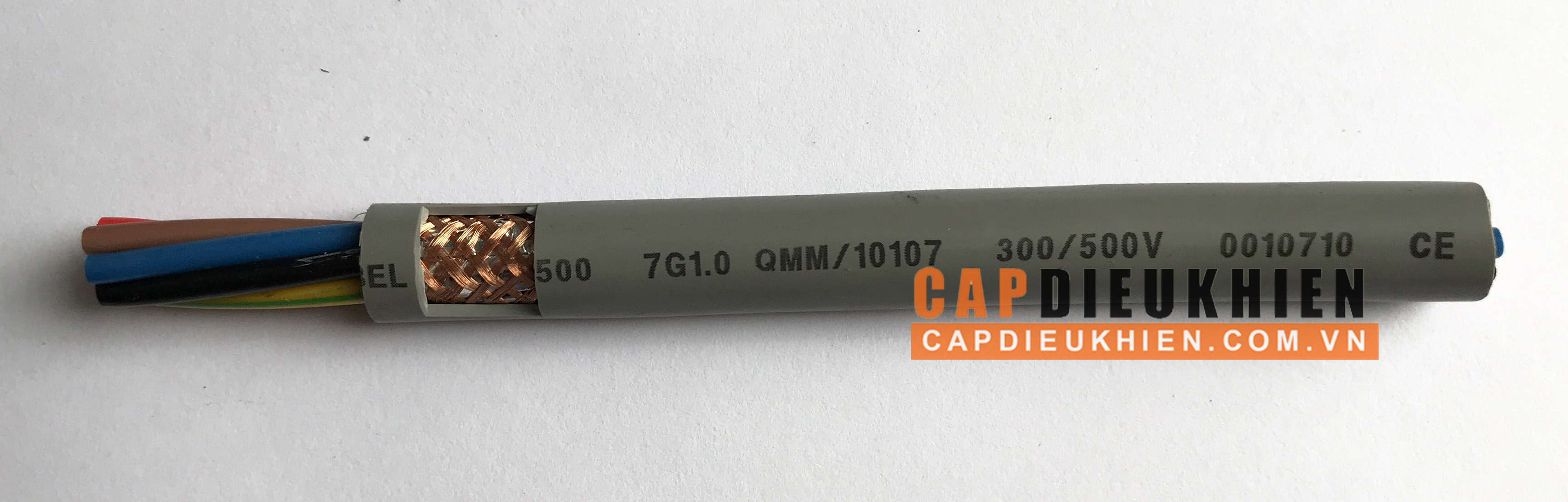 Cáp điều khiển có lưới Altek Kabel SH-500 7G 1.0QMM